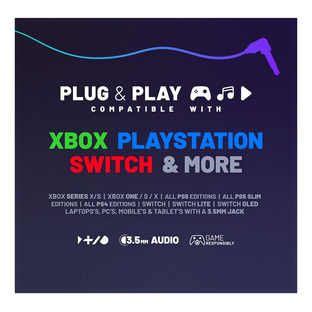 Stealth Panther Multi-Format Gaming Headset - Cosmic Purple | Smyths ...