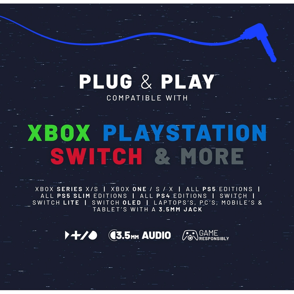 Stealth Panther LED Light-Up Multi-Format Gaming Headset - Black ...