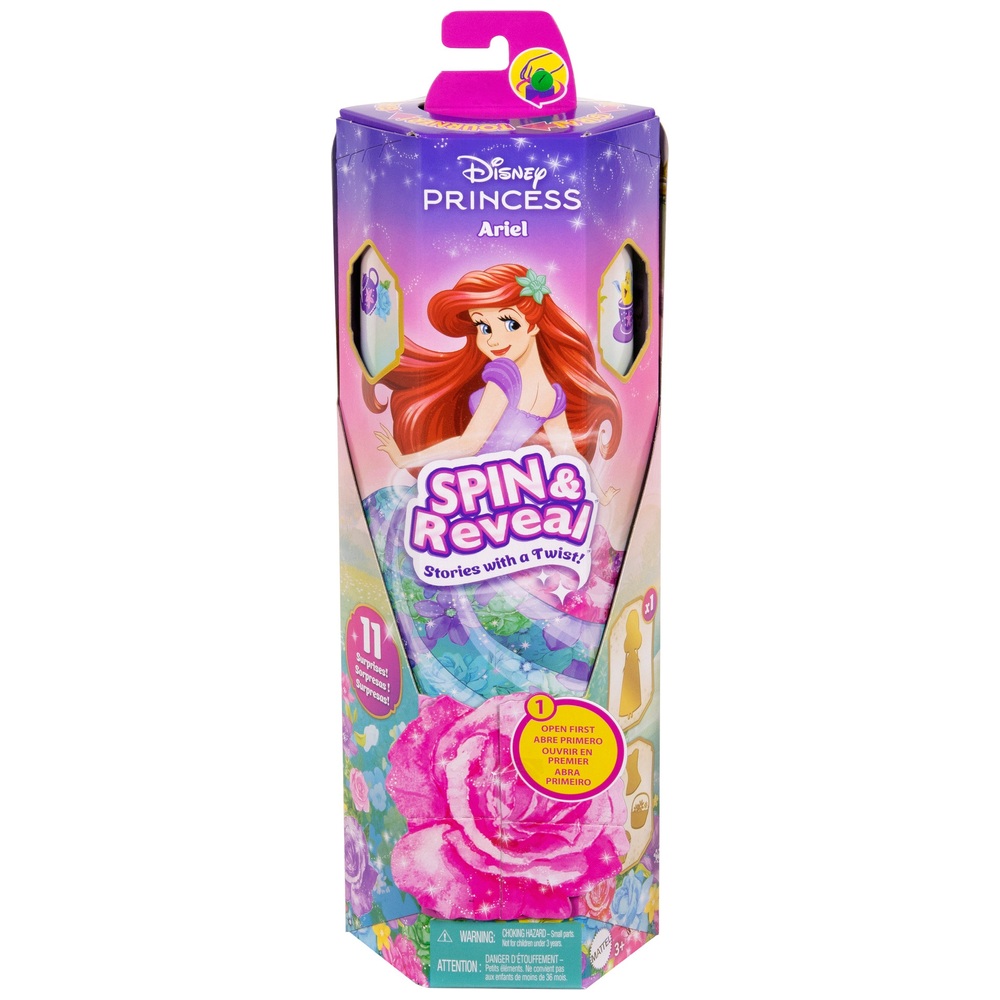 Disney Princess Spin & Reveal Ariel Doll Set | Smyths Toys UK