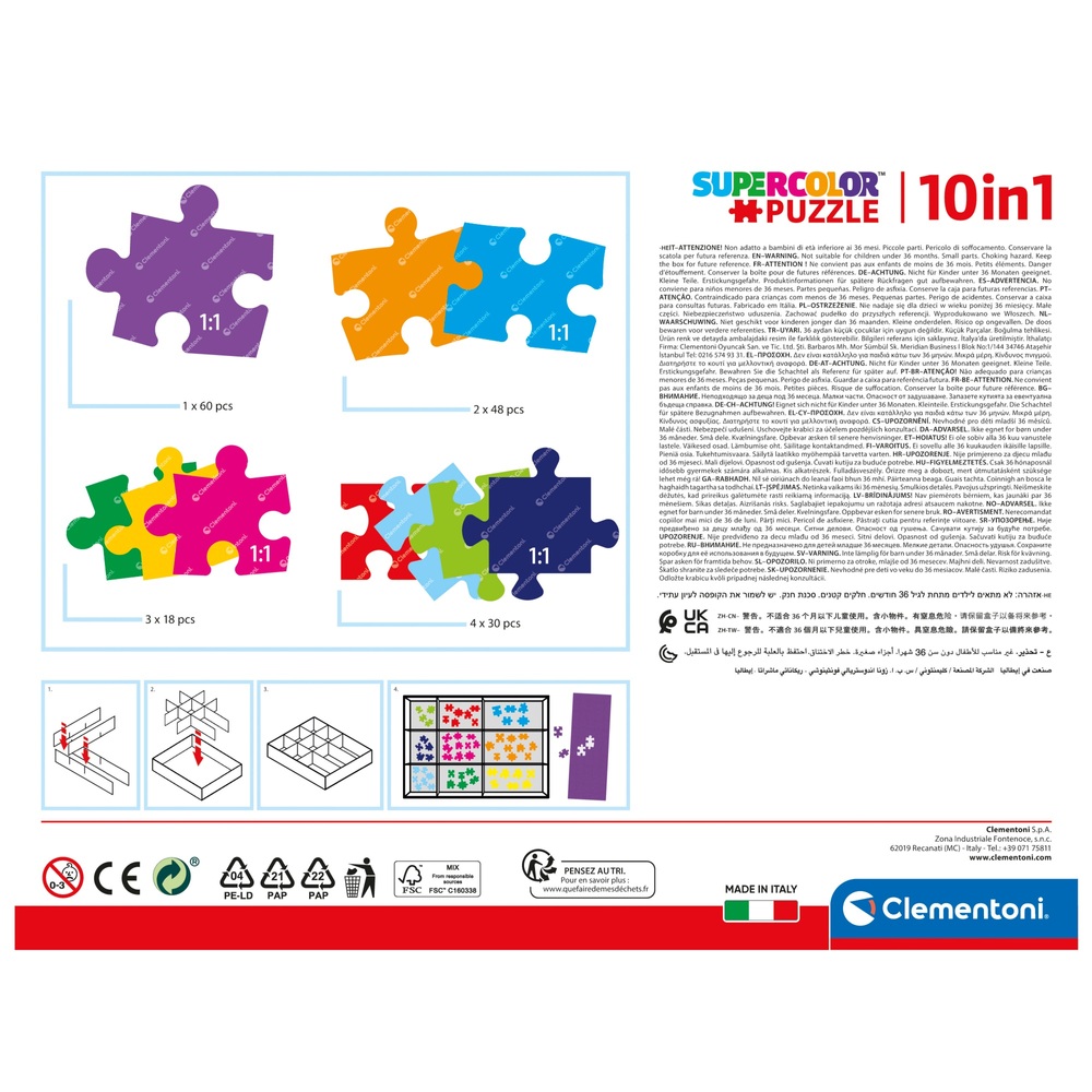 Clementoni PAW Patrol Supercolor 10-in-1 Puzzle | Smyths Toys Schweiz