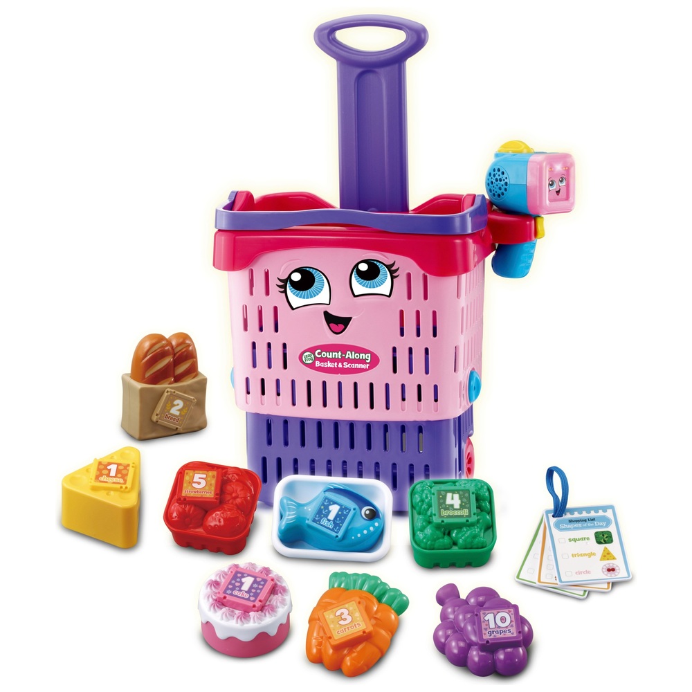 LeapFrog Count-Along Basket & Scanner Pink | Smyths Toys UK
