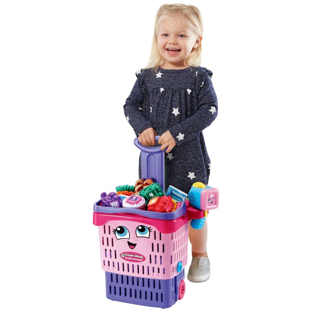 LeapFrog Count-Along Basket & Scanner Pink | Smyths Toys UK