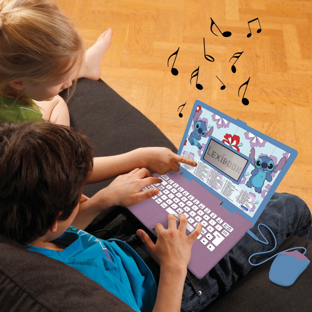 Lexibook Laptop Lerncomputer Disney Lilo & Stitch lila/blau | Smyths ...