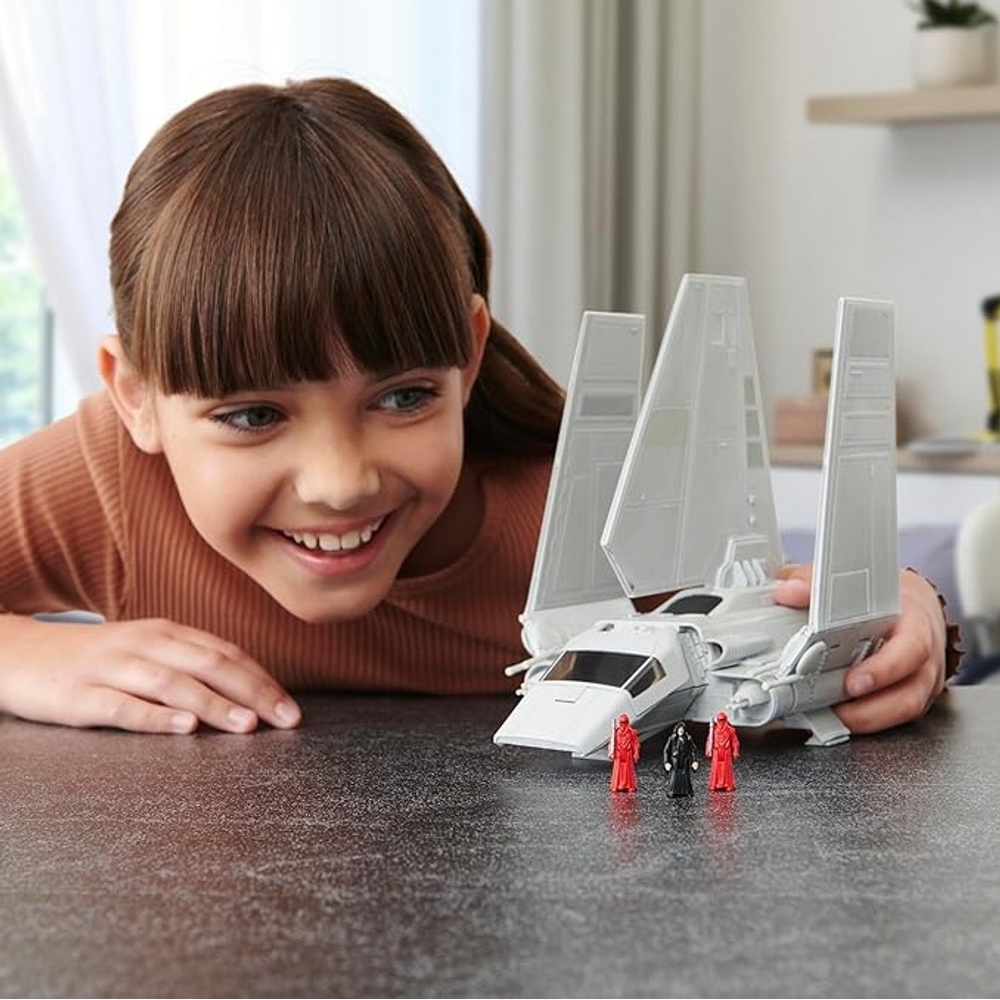 Star Wars Micro Galaxy Squadron Raumschiff Imperial Shuttle mit Figuren ...