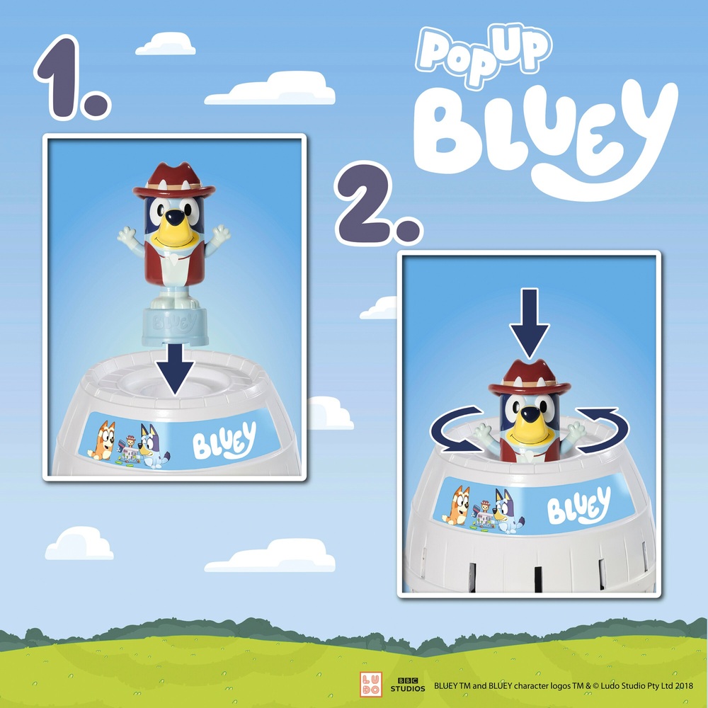TOMY Pop-Up Bluey Game | Smyths Toys UK