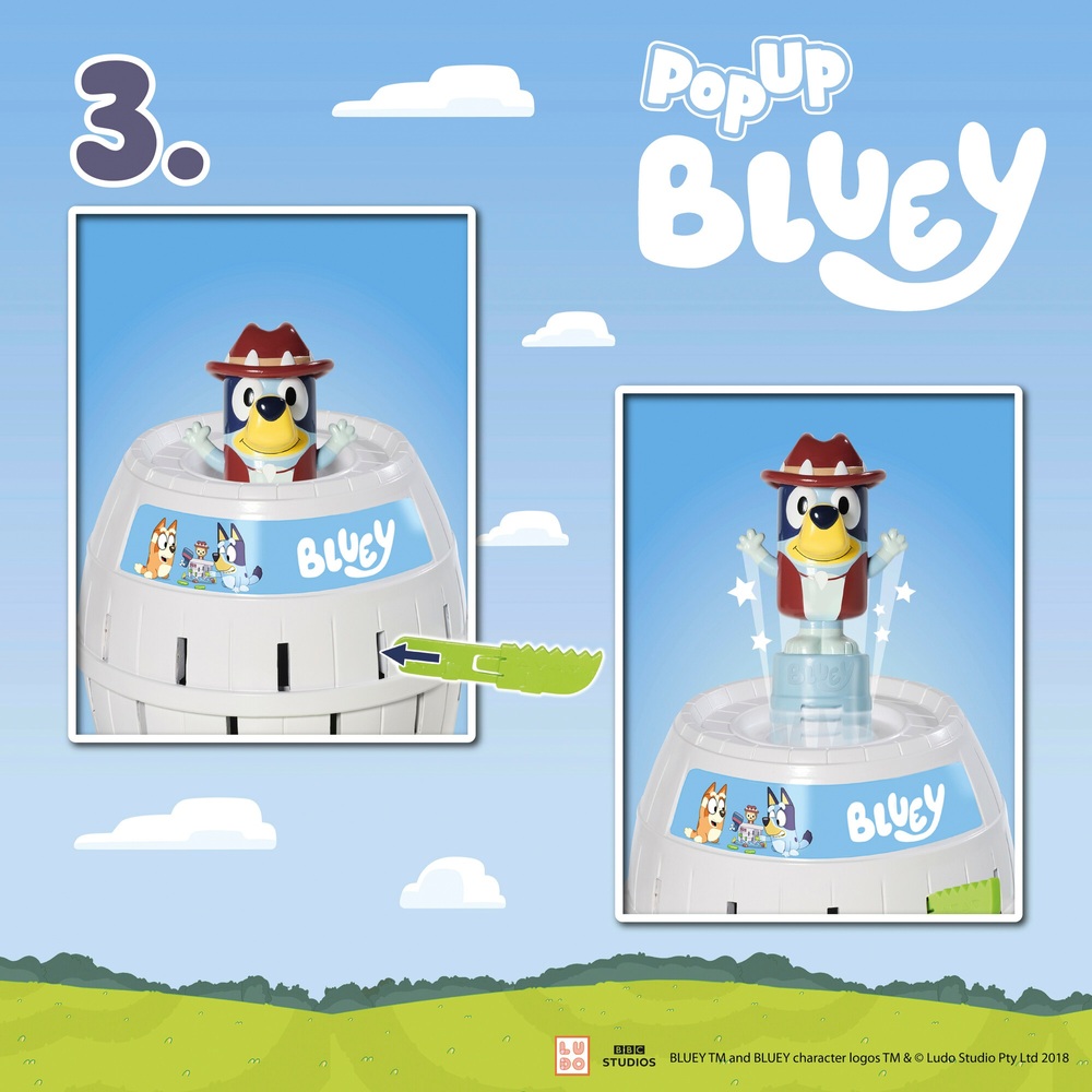 TOMY Pop-Up Bluey Game | Smyths Toys UK