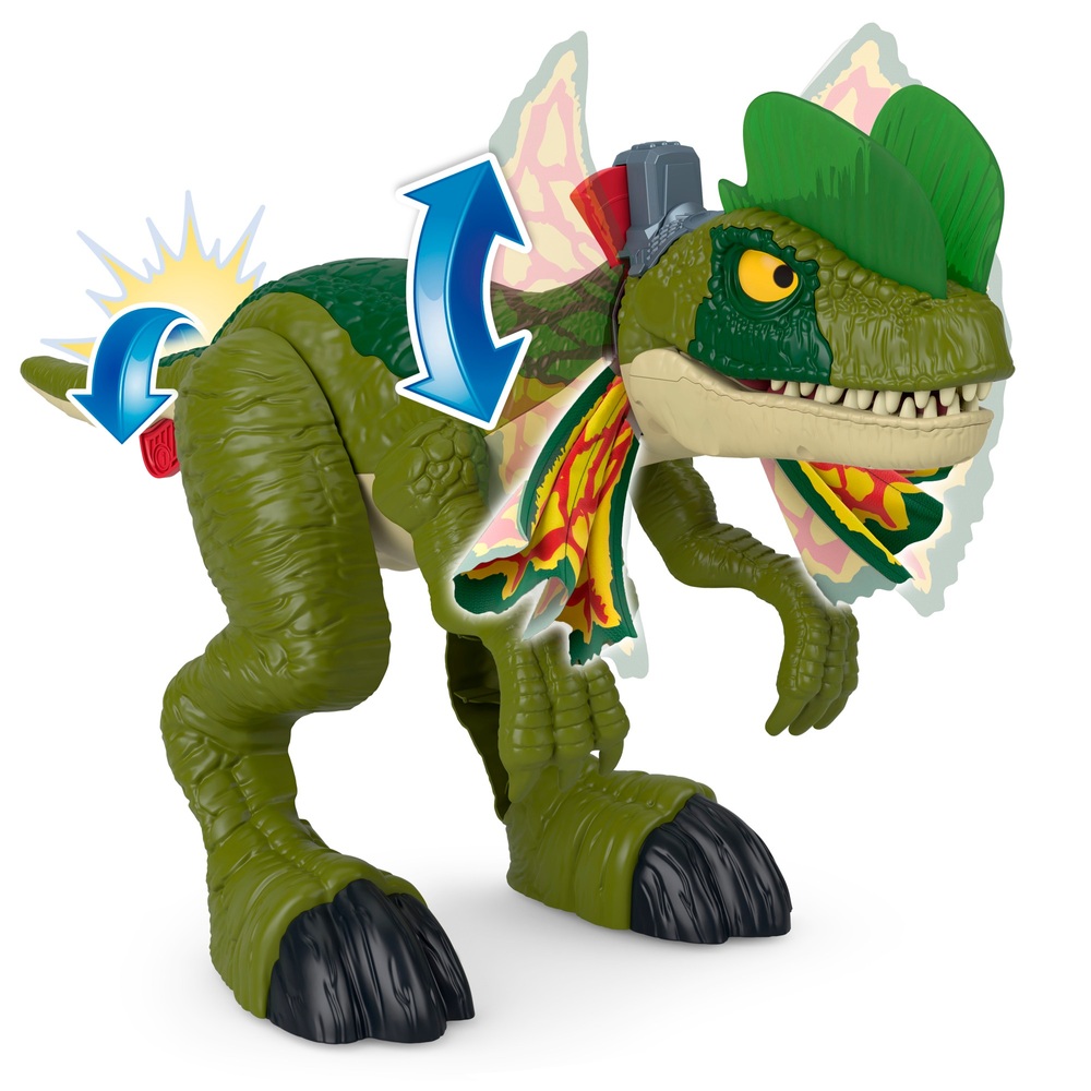 Imaginext Jurassic World Dinosaurs Attack Mode Dilophosaurus | Smyths ...
