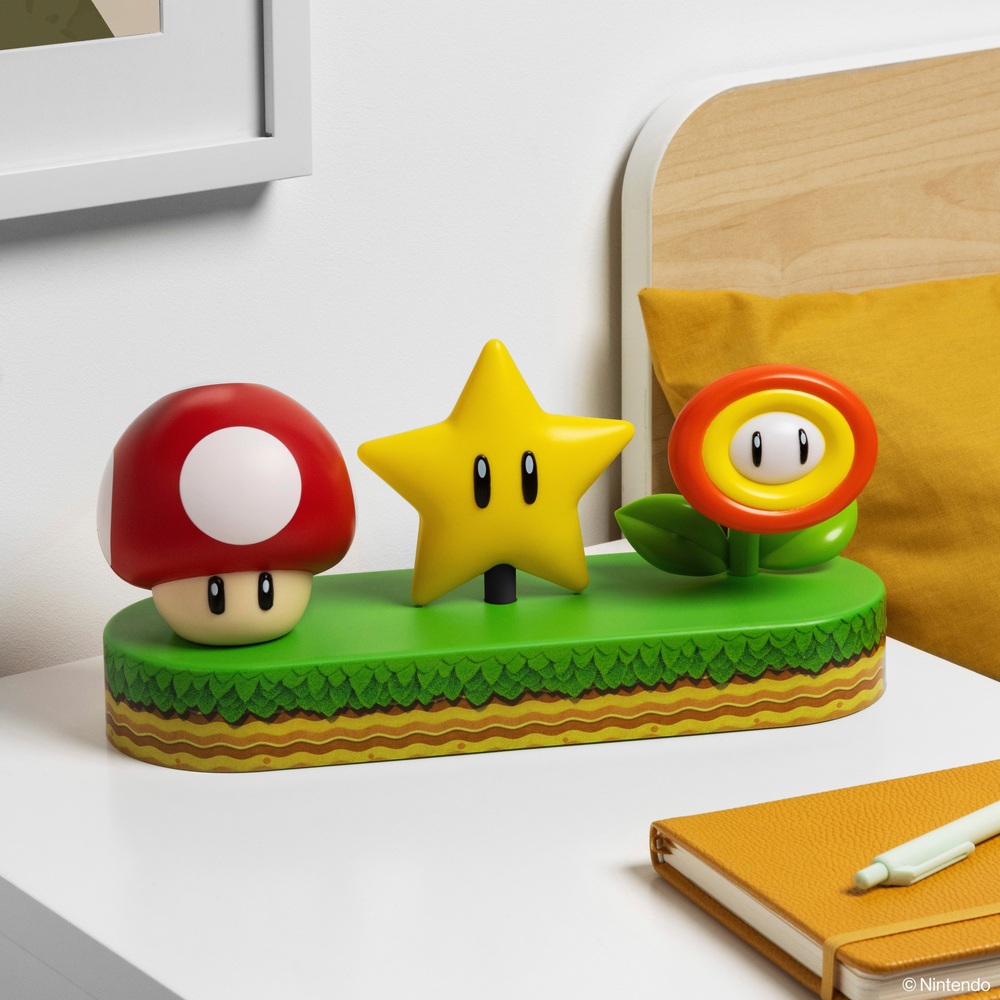 Paladone Nintendo Gaming Setup Lampe Super Mario Bros. Icons LED Deko ...