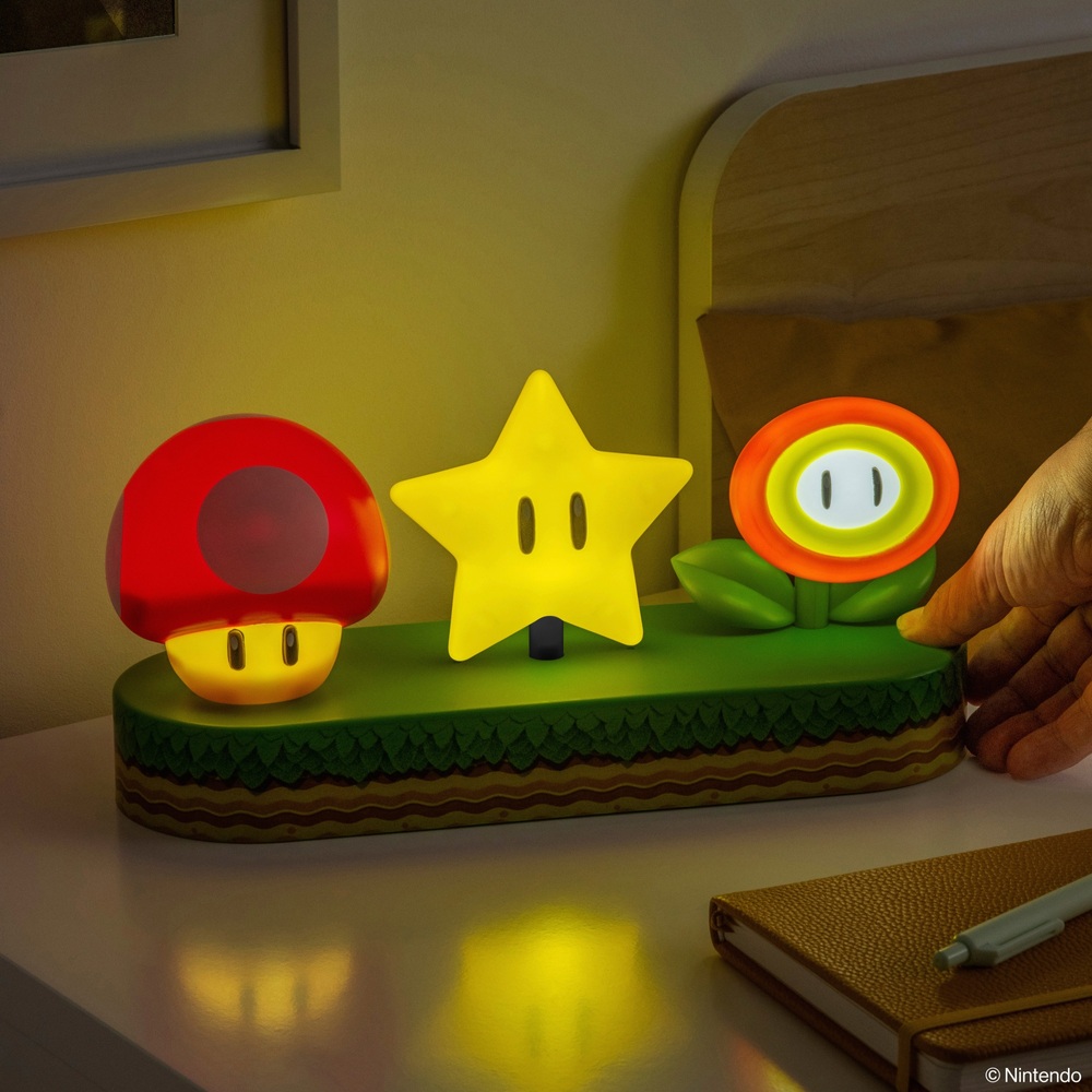 Paladone Nintendo Gaming Setup Lampe Super Mario Bros. Icons LED Deko ...