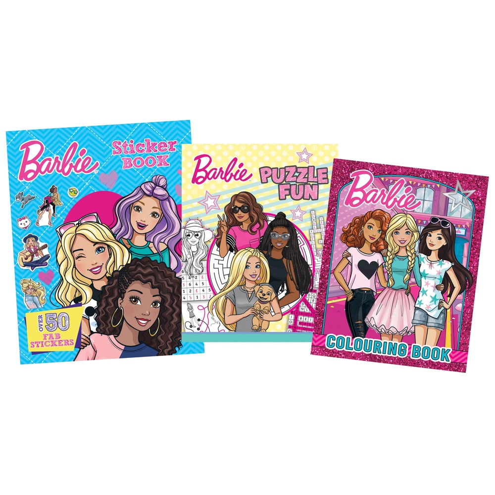 Barbie Activity Books and 100+ Stickers Pack | Smyths Toys Ireland