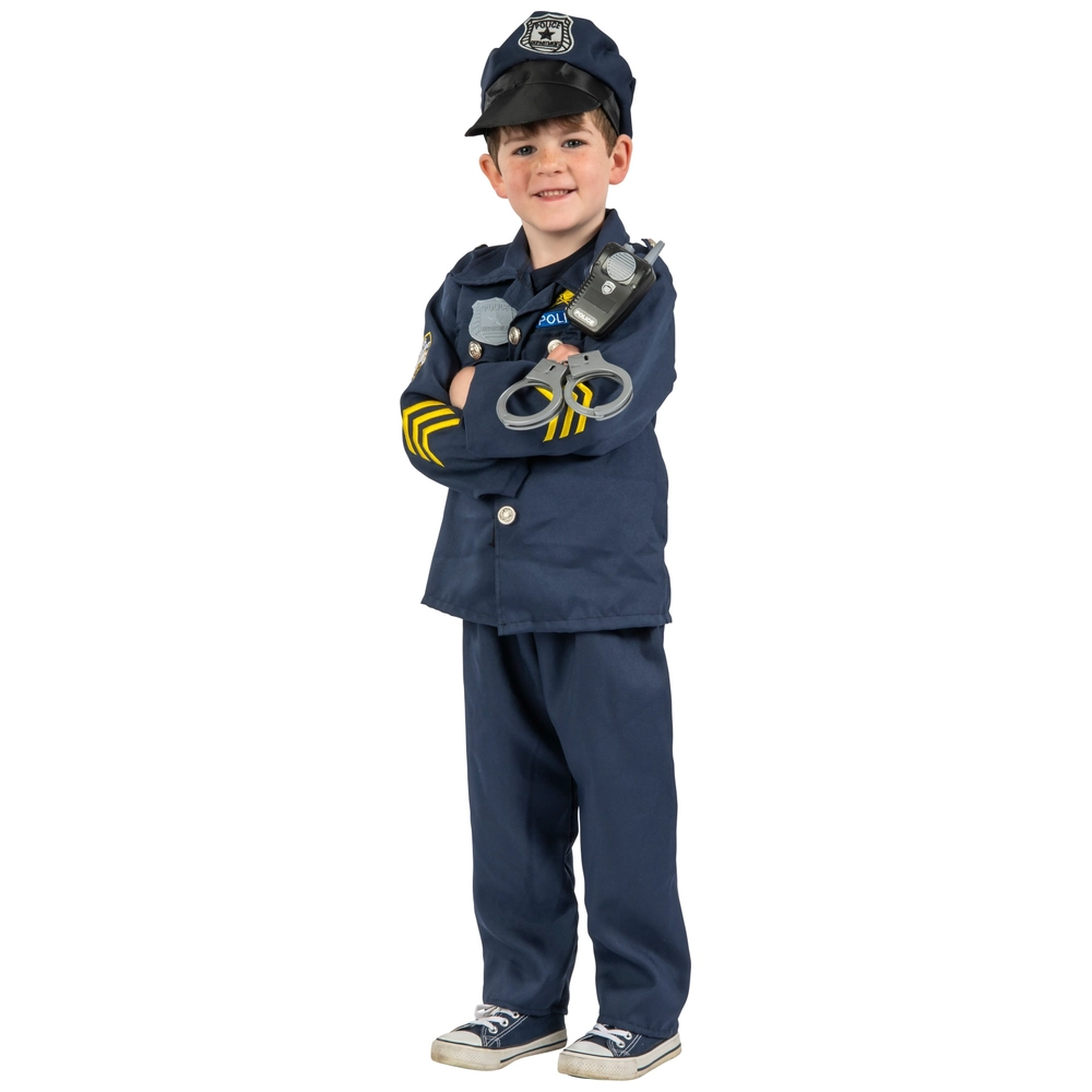 Police Officer Costume Boys Easy DIY Kids Cop Costume DIY Danielle®