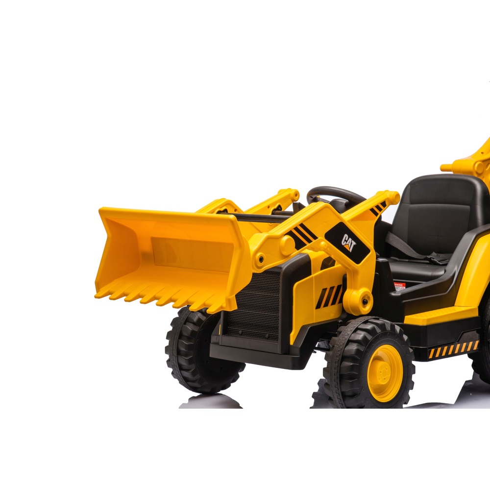 CAT Backhoe Tractor 12V Electric Ride On | Smyths Toys UK