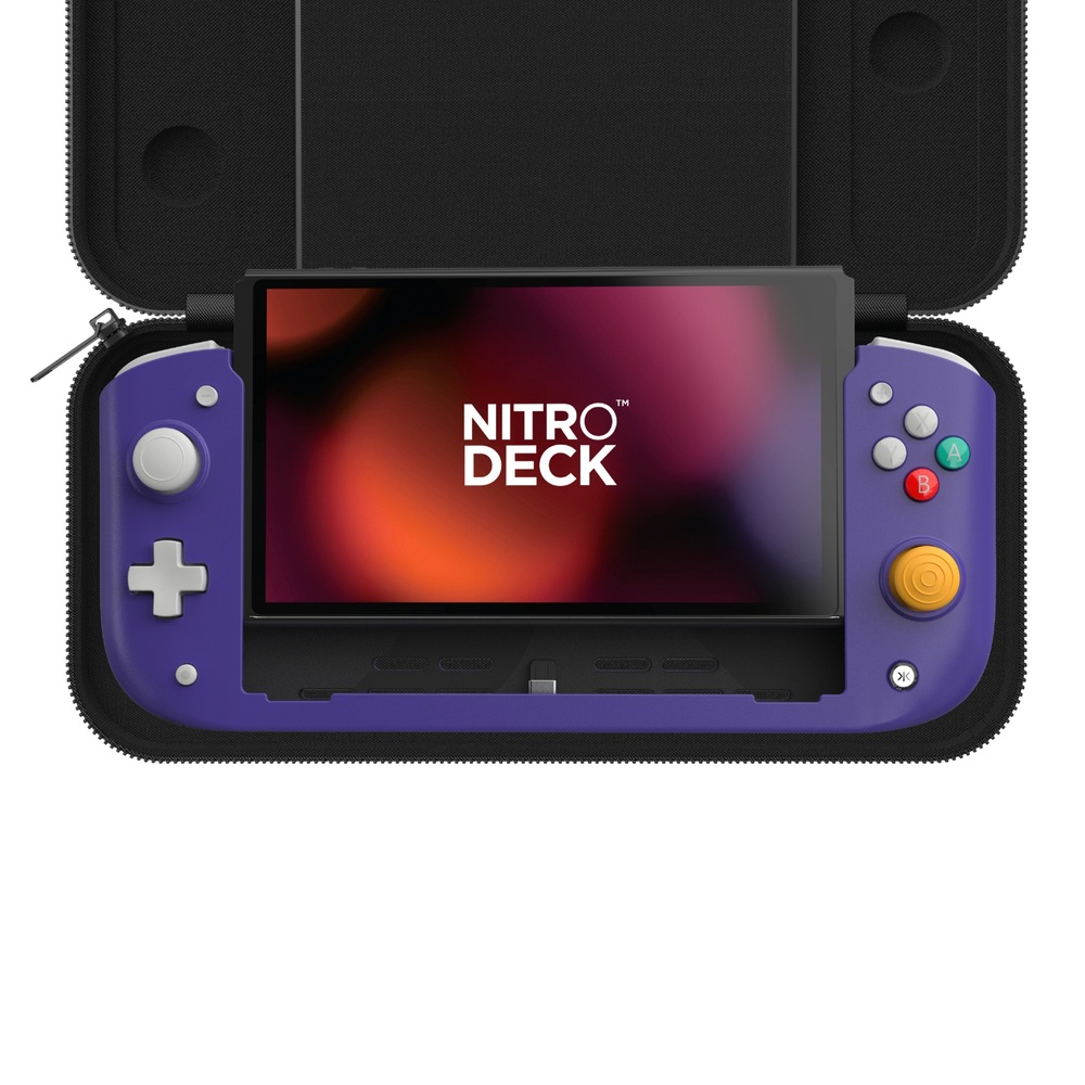CRKD Nitro Deck Controller Bundle for Nintendo Switch - Retro Purple ...