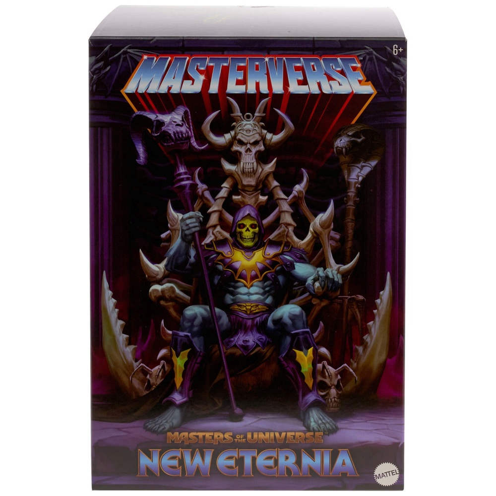 Masters of the Universe New Eternia Figur Skeletor mit Thron | Smyths ...