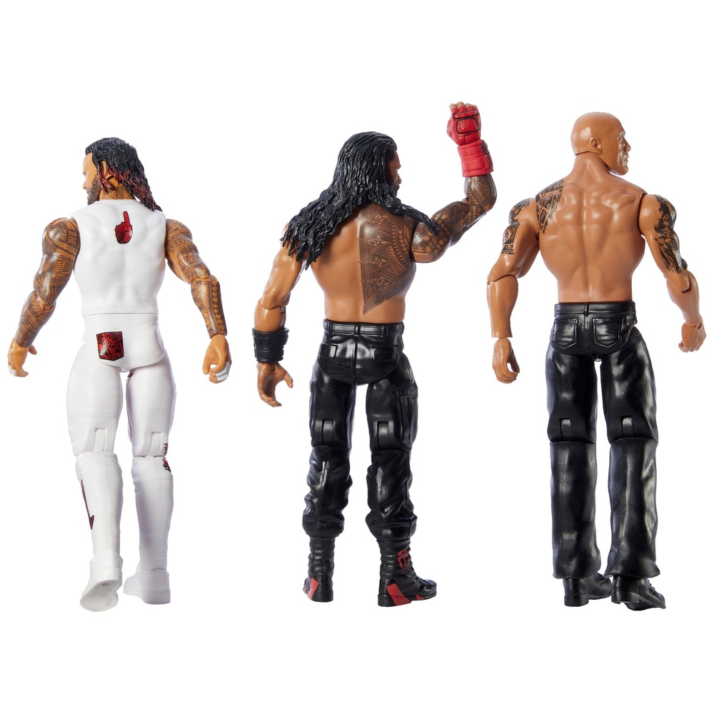 WWE Main Event Figuren 3er Set Jimmy Uso, The Rock und Roman Reigns ...