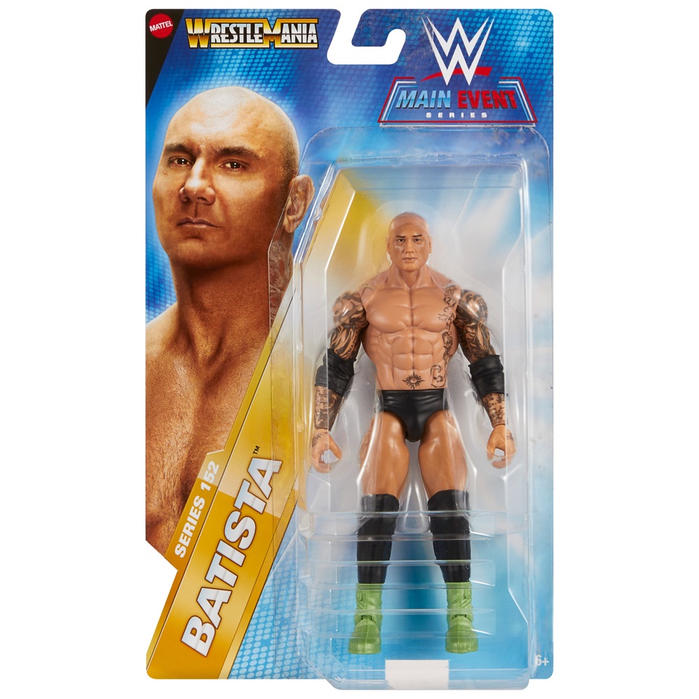WWE Main Event Action Figure WrestleMania Batista | Smyths Toys UK