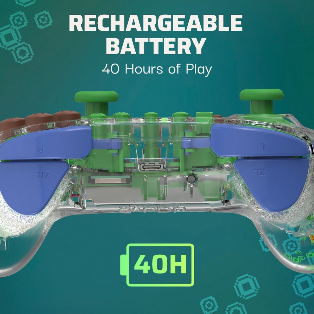 PDP Nintendo Switch REALMz Wireless Controller Minecraft Forest Biome ...