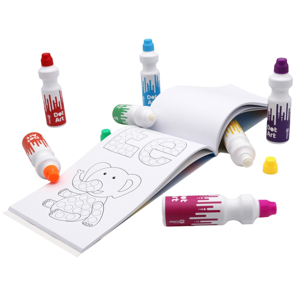 Crafty Co. Dot Art Marker Colouring Activity Workbook Set | Smyths Toys UK