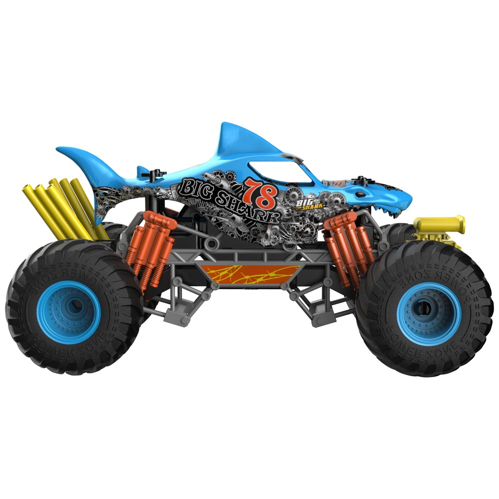 Shark Race Remote Control Monster Truck with Smoke 1:10 Scale | Smyths ...