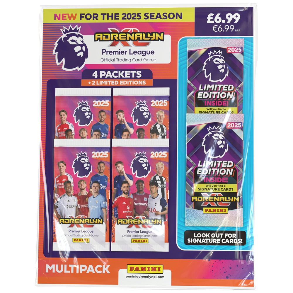 Premier League 2025 Adrenalyn XL Official Trading Cards Multipack ...