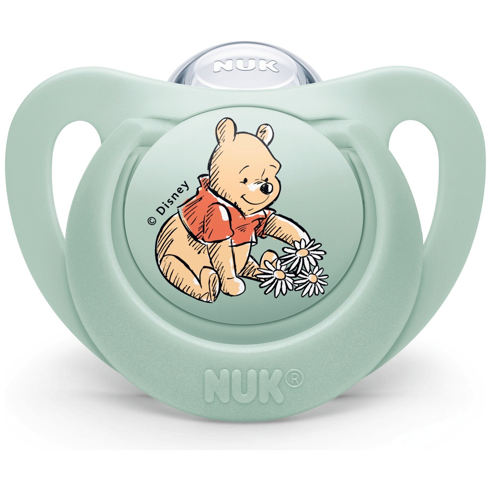 NUK Schnuller Silikon 0-6 Gr. 1 Star Disney Winnie Puuh und Tigger 2er ...