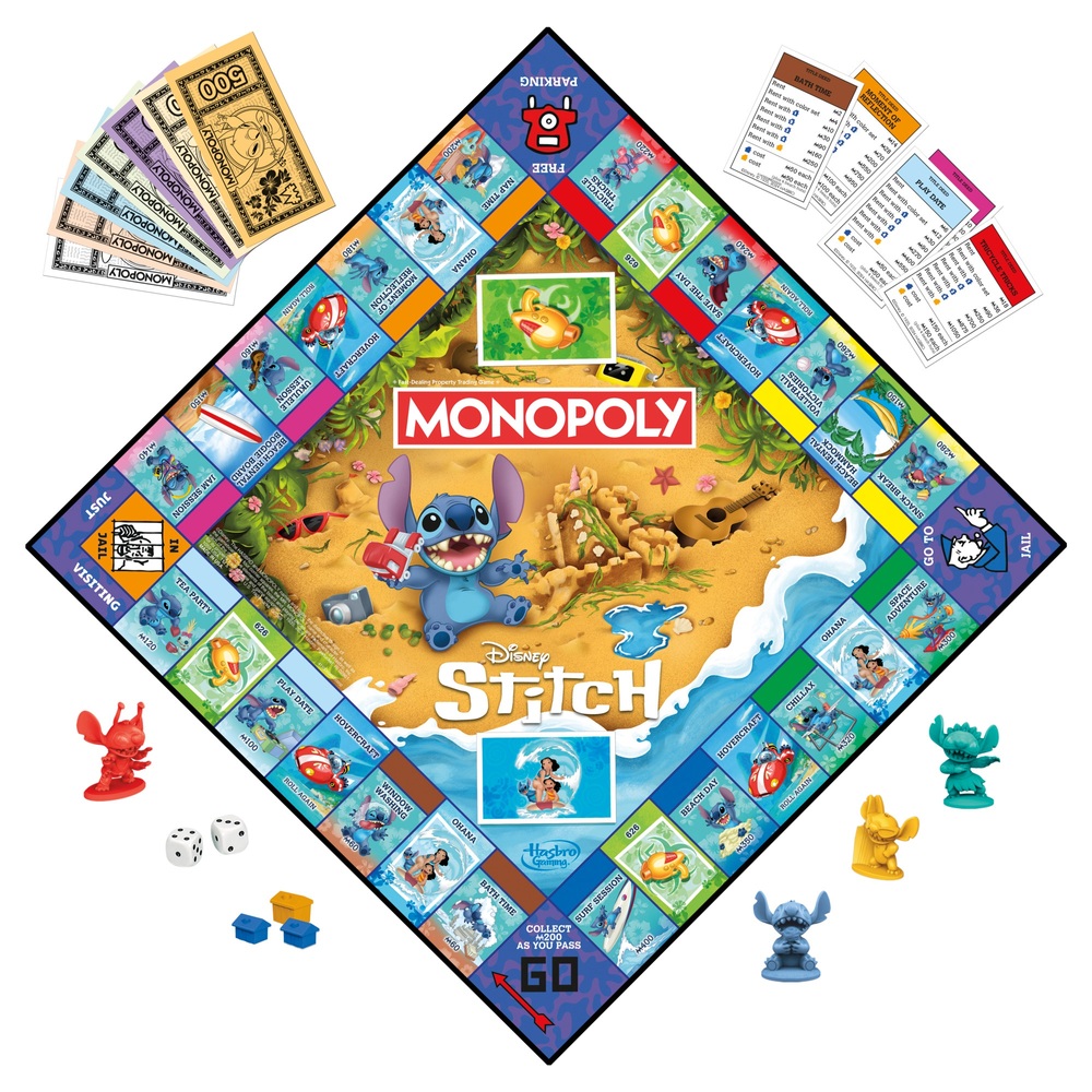 Monopoly Disney Stitch Edition Board Game | Smyths Toys UK
