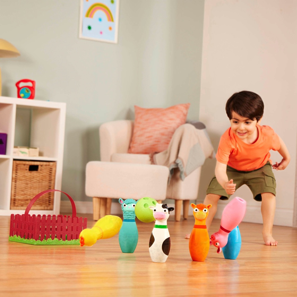 Battat Bowling-Set Bauernhof | Smyths Toys Schweiz