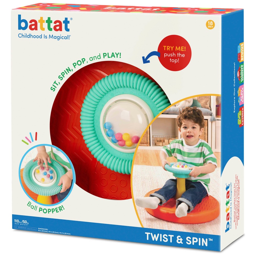 Battat Twist & Spin Spinning Activity Seat | Smyths Toys UK