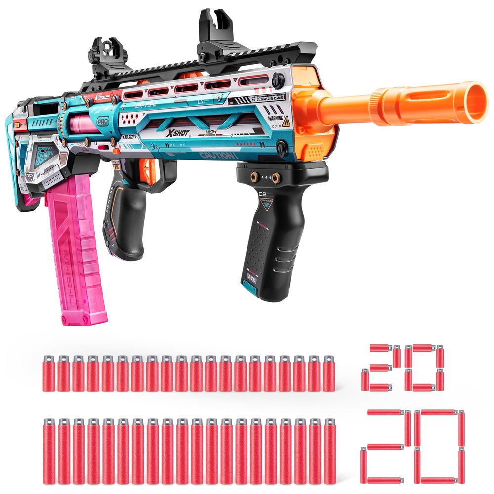 XSHOT SKINS Pro Performance Long Shot Blaster 40 Darts by ZURU | Smyths ...