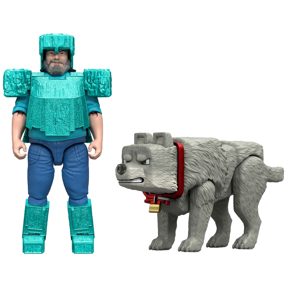 Minecraft Movie Action Figure Man's Best Wolf 2 Pack | Smyths Toys UK