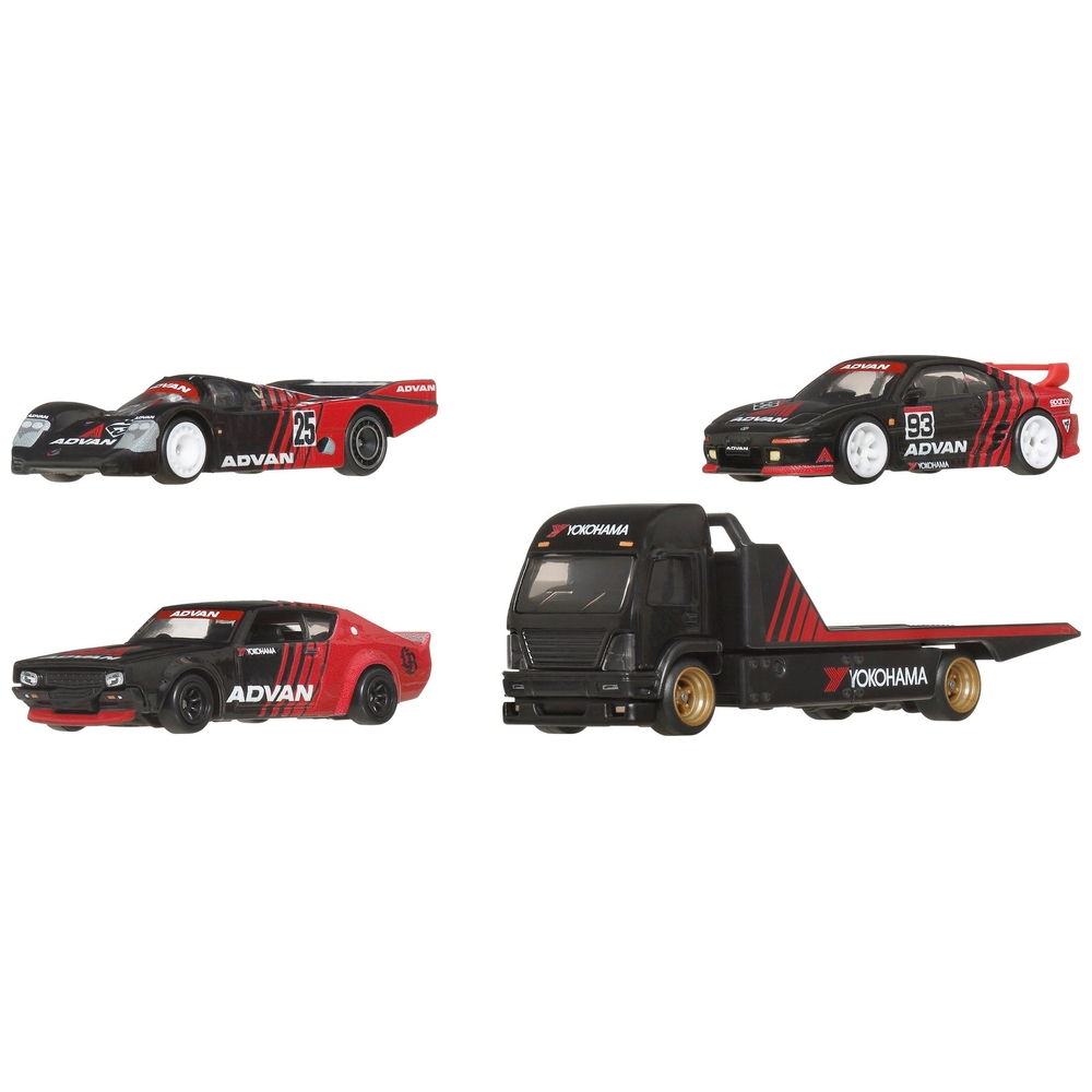 Hot Wheels Premium Autos Collector Advan Racing Team Display 4er Set ...