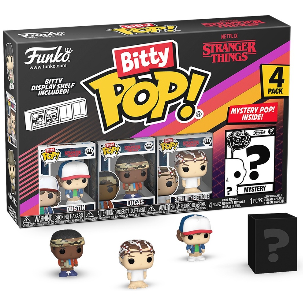 Funko Bitty POP! Figuren Stranger Things Dustin 4er Set | Smyths Toys ...