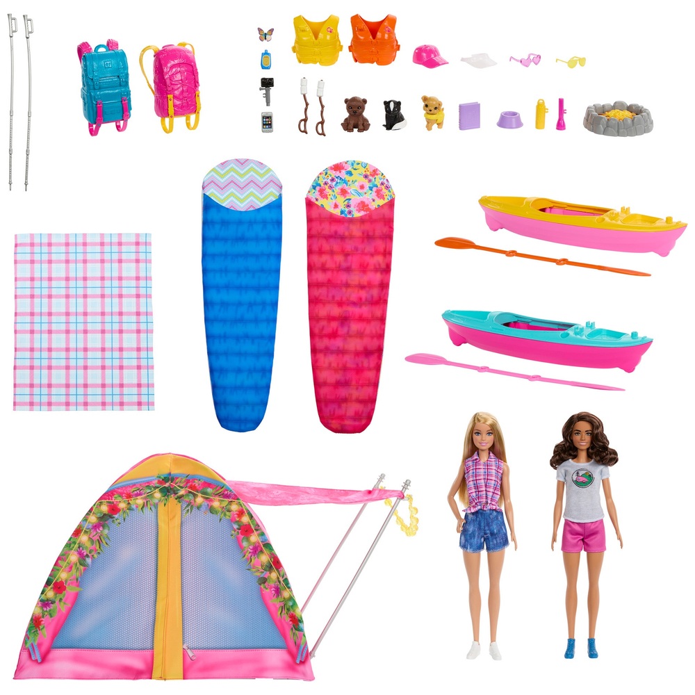 Barbie Camping Playset with 2 Dolls | Smyths Toys UK