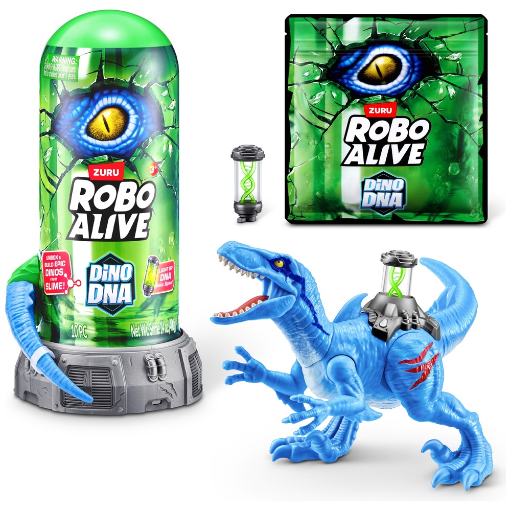 Robo Alive by ZURU Dino DNA Light-up Spine Dinosaur Assortment | Smyths ...