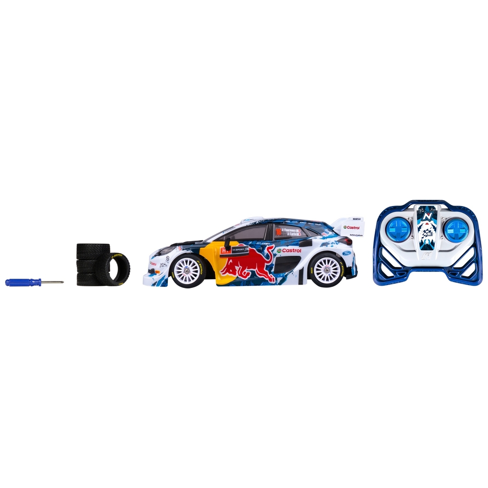 Nikko Red Bull Rally Remote Control Car M-Sport Ford Fourmaux 1:16 ...