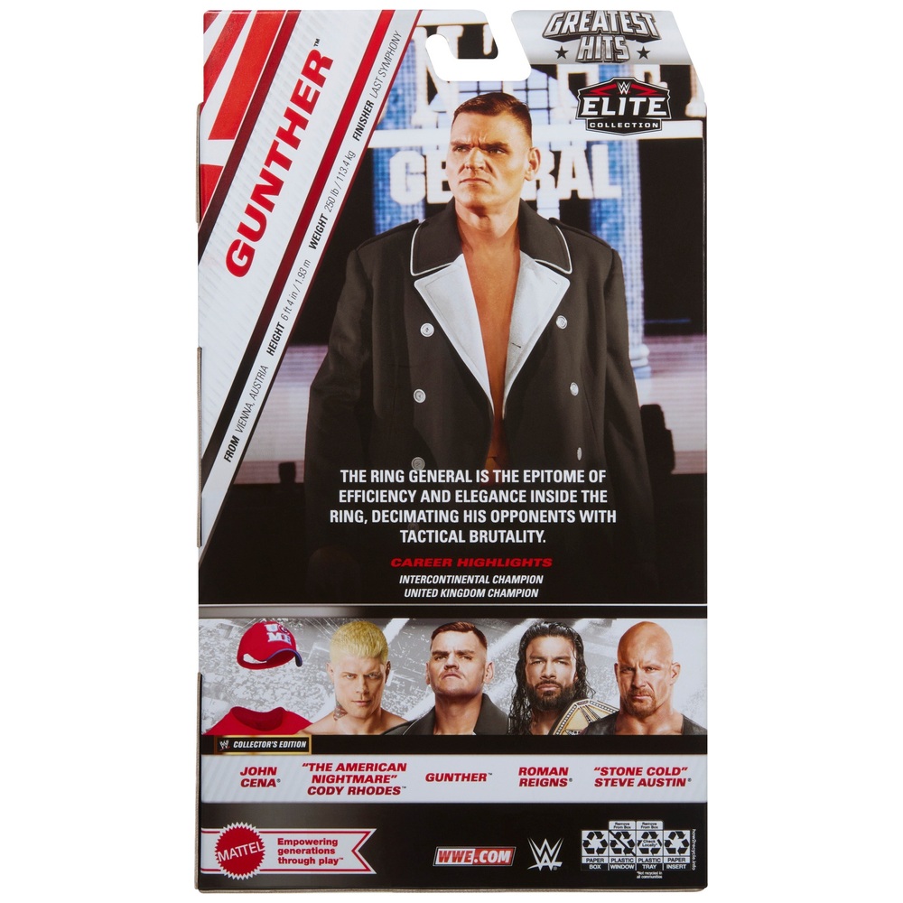 WWE Elite Collection Action Figures Greatest Hits Gunther | Smyths Toys ...