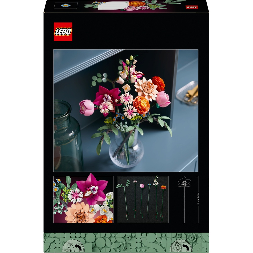 LEGO Botanical Collection 10342 Pretty Pink Flower Bouquet Set for ...