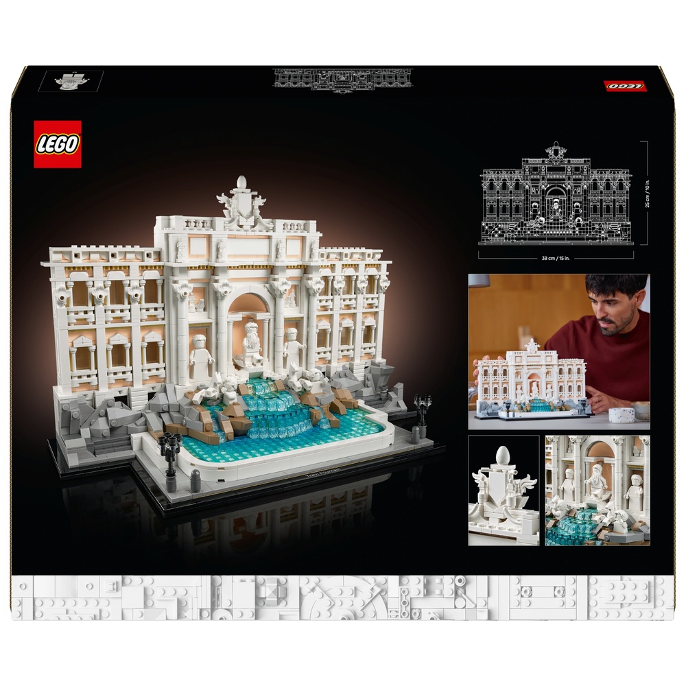 LEGO Architecture 21062 Trevi Fountain Set for Adults | Smyths Toys UK