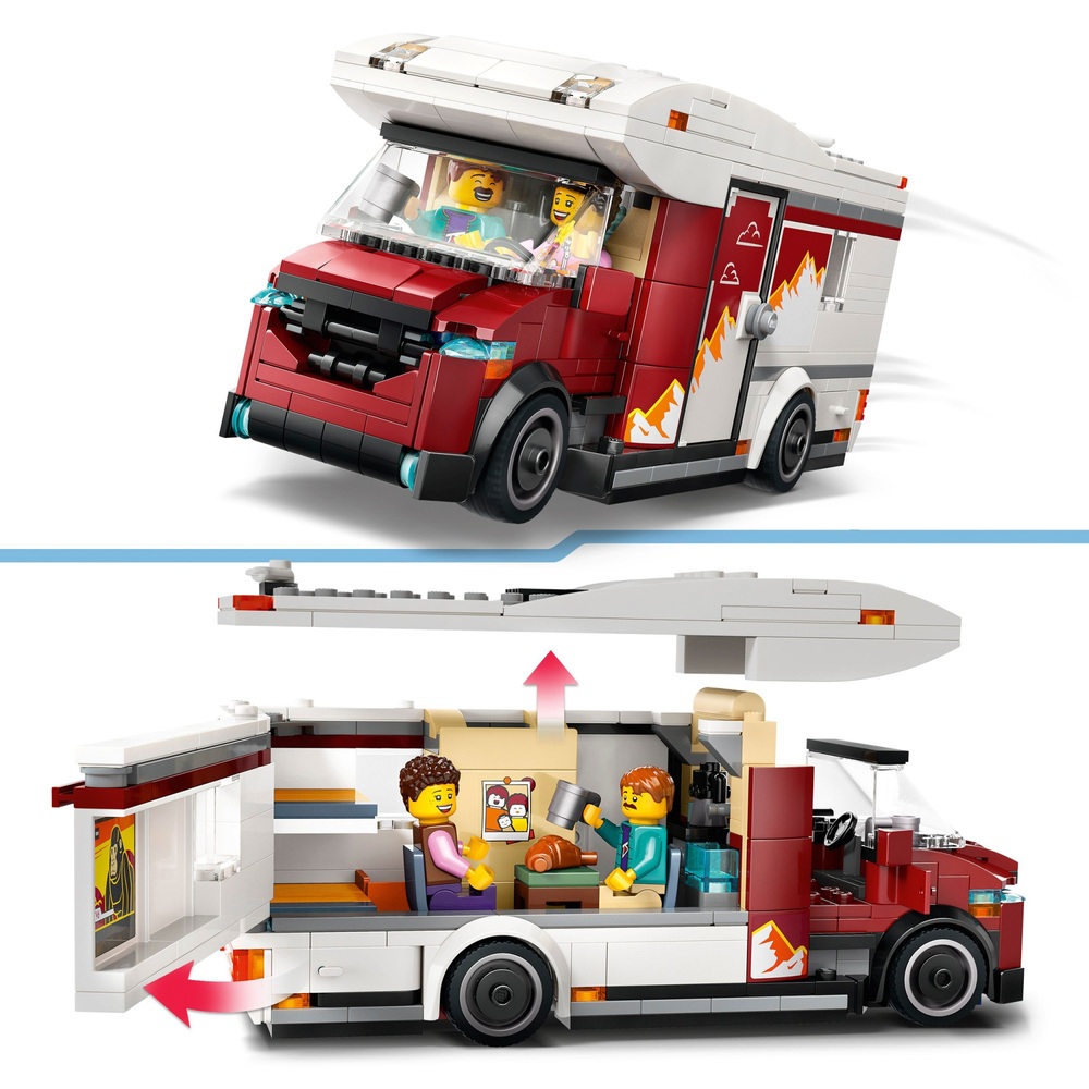 LEGO City 60454 Holiday Adventure Camper Van Set | Smyths Toys UK
