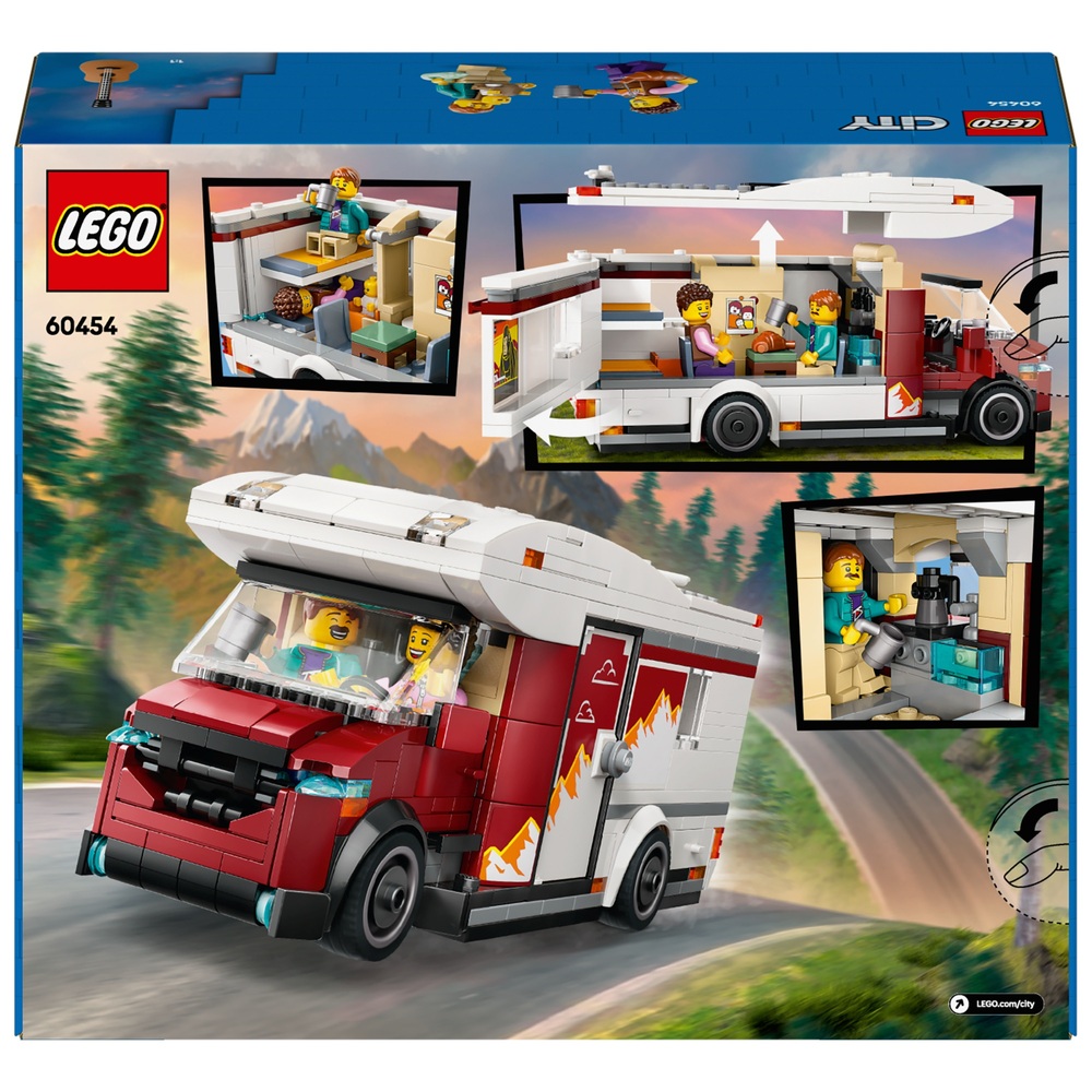 LEGO City 60454 Holiday Adventure Camper Van Set | Smyths Toys UK