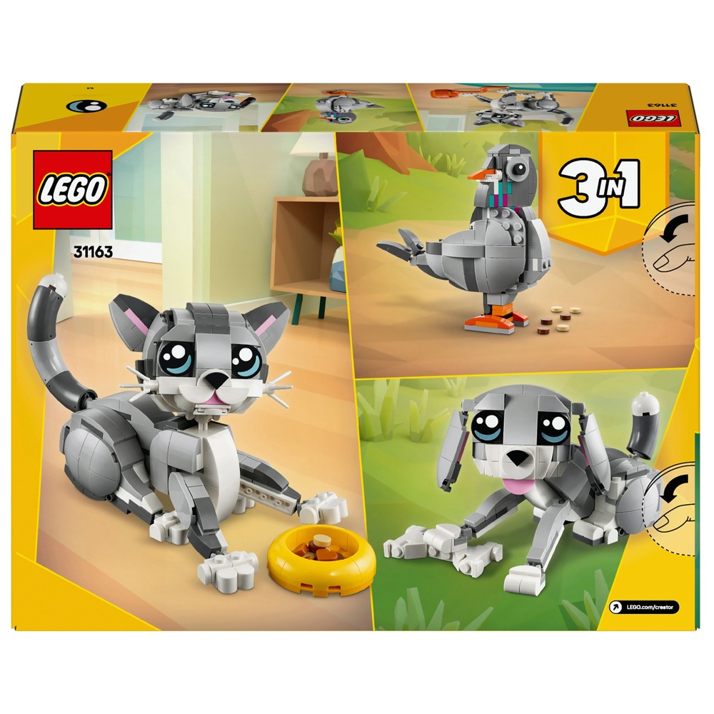 LEGO Creator 31163 Graue Katze 3-in-1 | Smyths Toys Deutschland