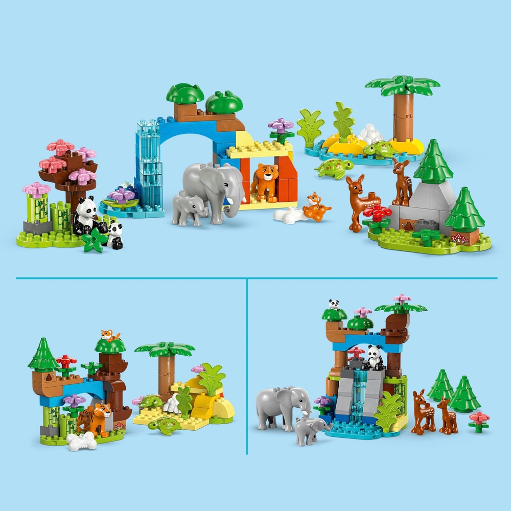 LEGO DUPLO 10446 Wildtier-Familien 3-in-1-Set | Smyths Toys Schweiz