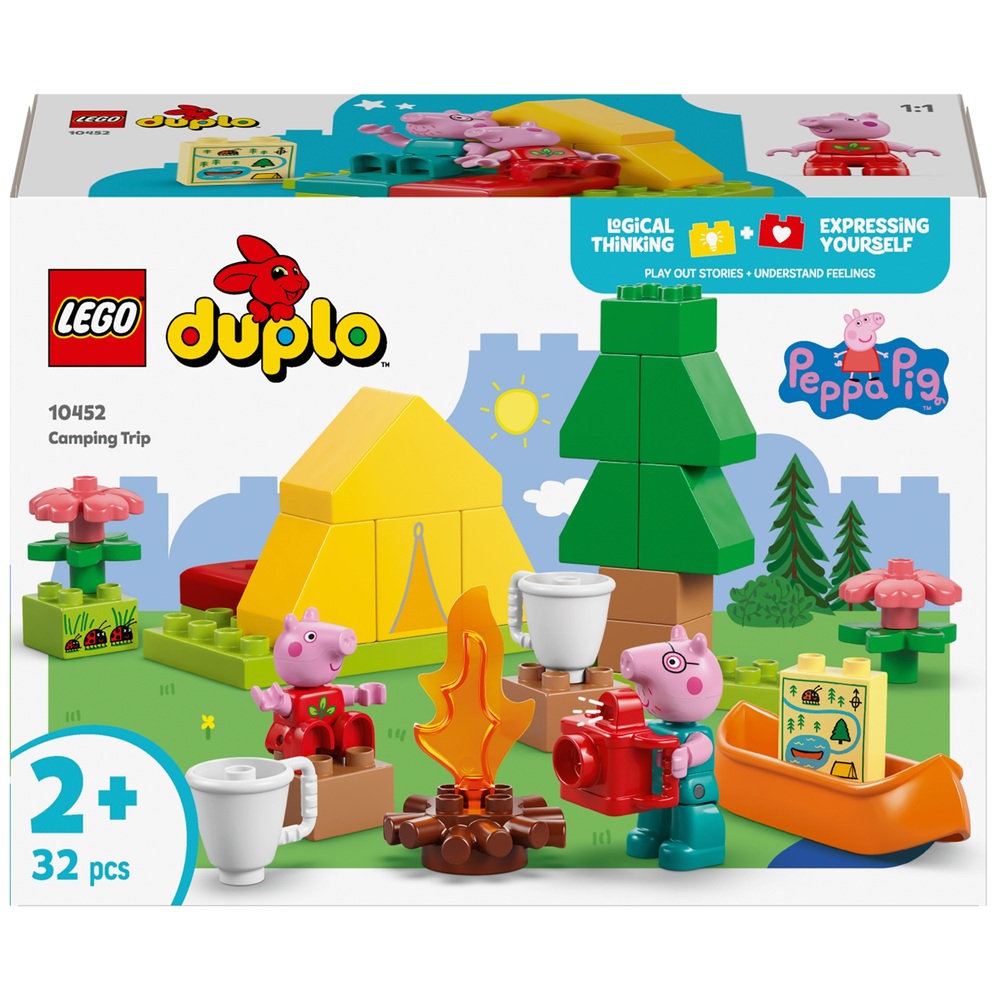 LEGO DUPLO 10452 Peppa Pig Camping Trip Set | Smyths Toys UK