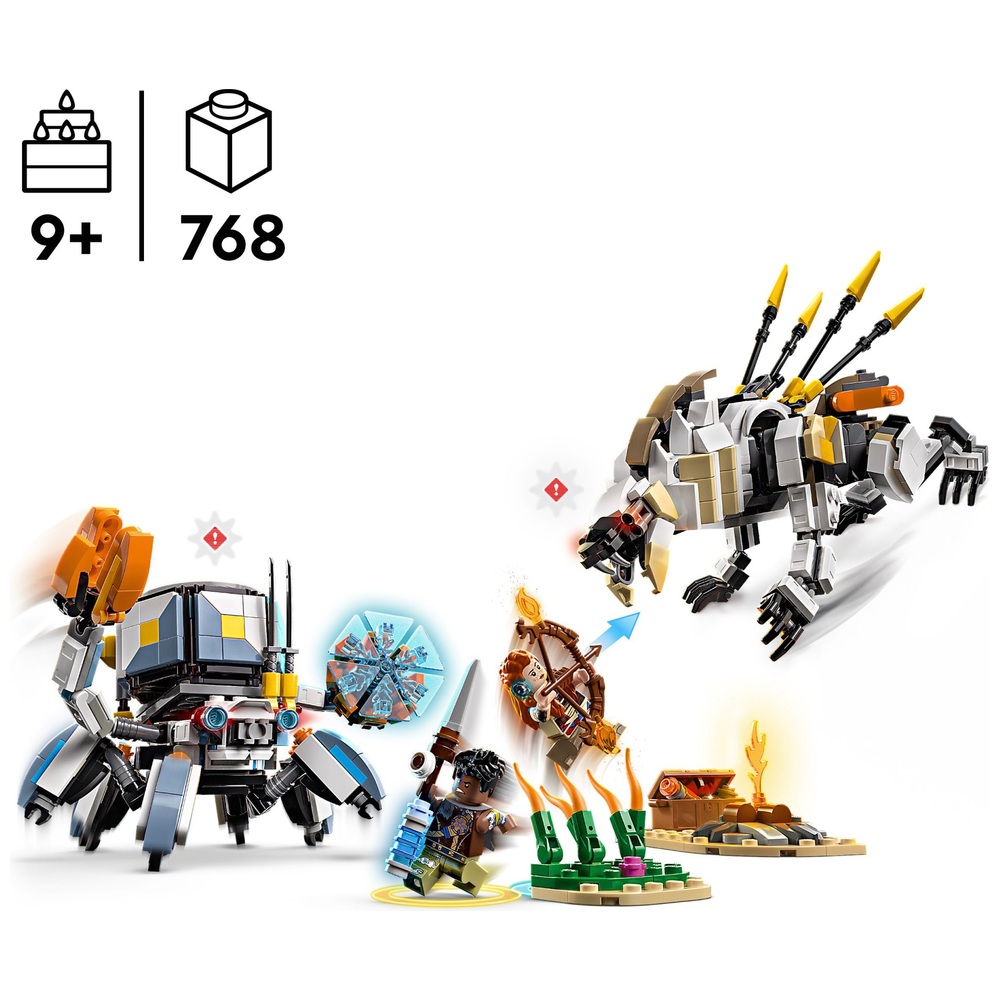 LEGO Horizon 77037 Aloy und Varl vs. Panzerwanderer und Sägezahn ...