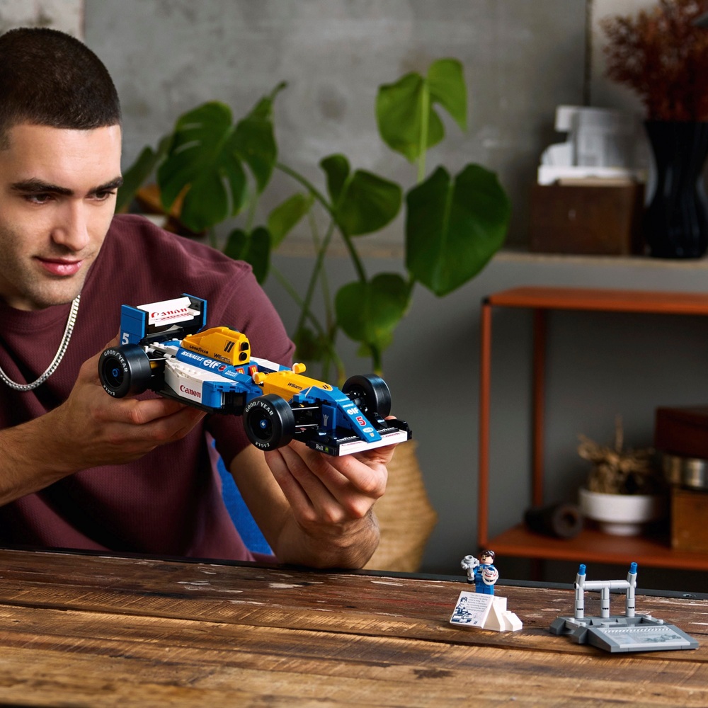 LEGO Icons 10353 Williams Racing FW14B & Nigel Mansell Set for Adults | Smyths Toys UK