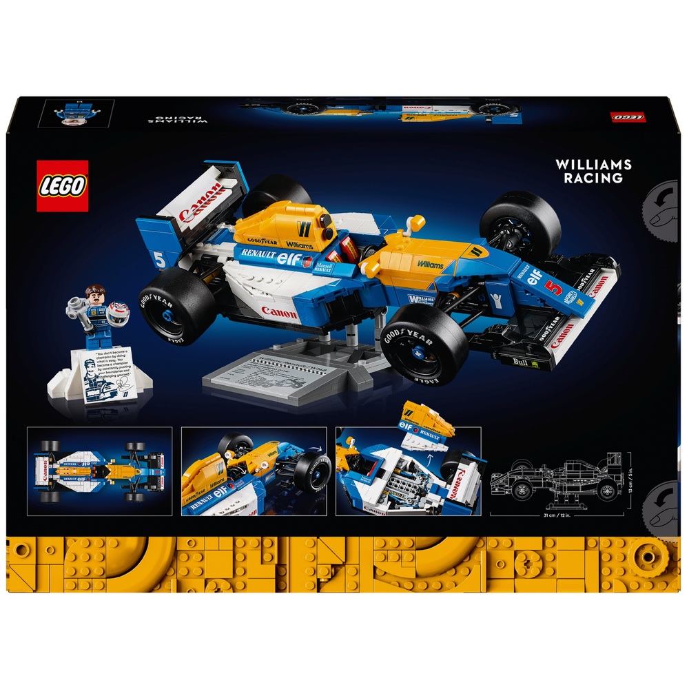LEGO Icons 10353 Williams Racing FW14B & Nigel Mansell Set for Adults ...