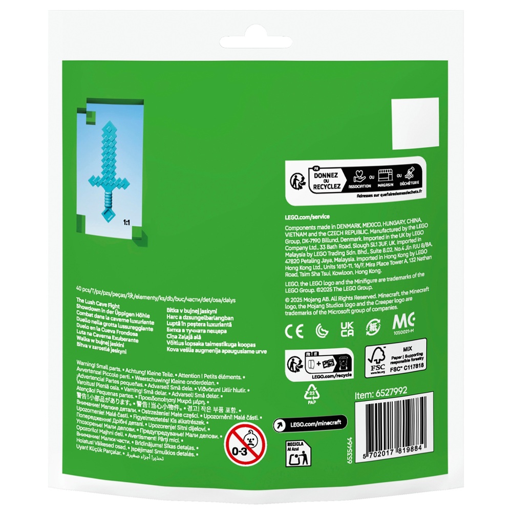 LEGO Minecraft 30705 Showdown in der Üppigen Höhle | Smyths Toys ...