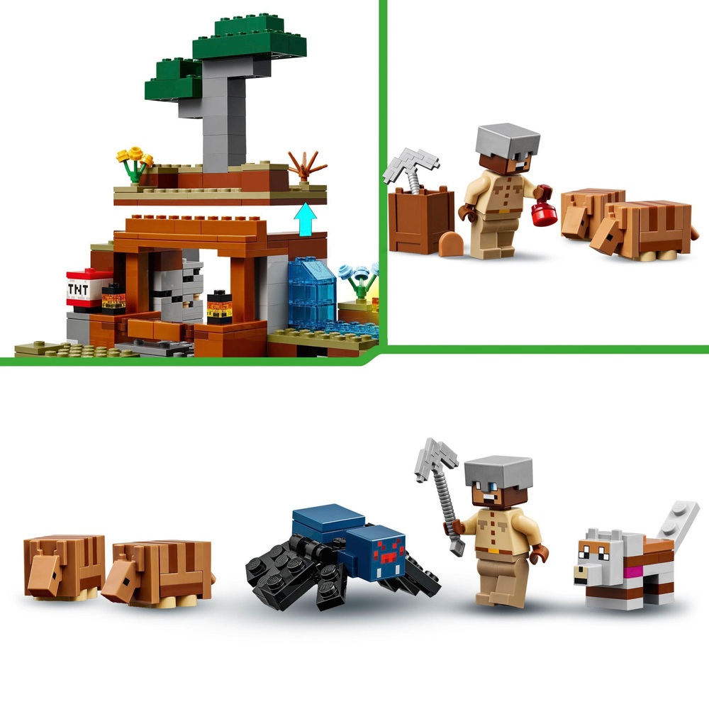 LEGO Minecraft 21269 The Armadillo Mine Expedition Set | Smyths Toys UK