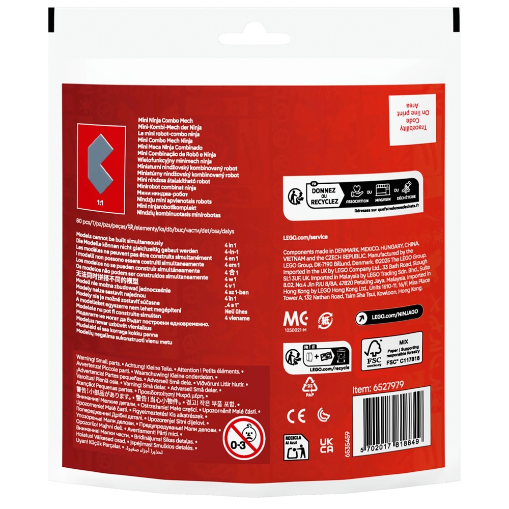 LEGO NINJAGO 30699 Mini-Kombi-Mech der Ninja | Smyths Toys Deutschland