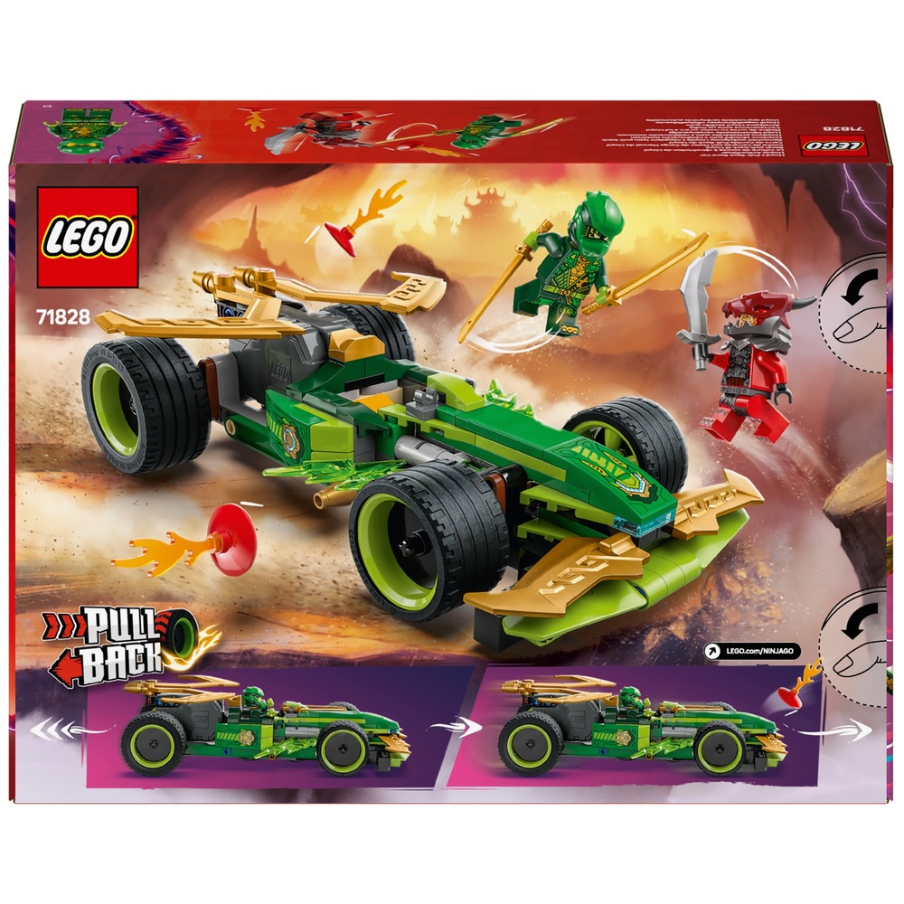LEGO NINJAGO 71828 Lloyd's Pull-Back Race Car Set | Smyths Toys UK